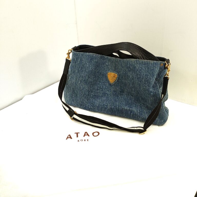 ATAO アタオ エルヴィ 2WAY ショルダー ハンドバッグ 355-0204 デニム – キングラム