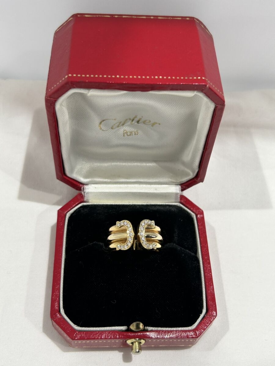 カルティエ 2Cダイヤリング K18YG – キングラム
