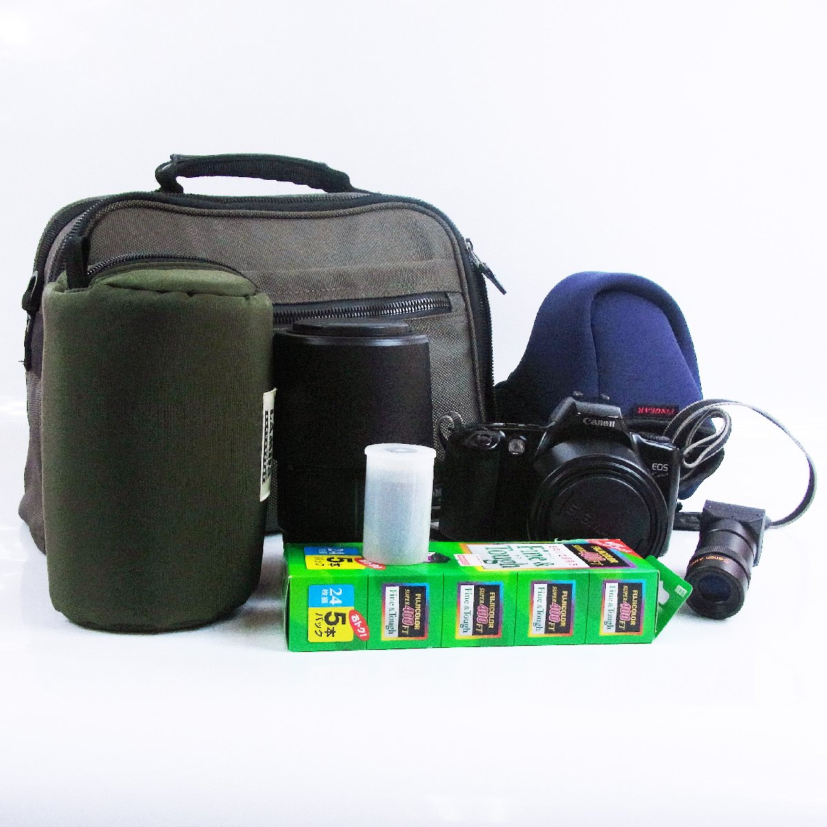 キャノン EOS kiss PANORAMA パノラマ 一眼レフ フィルムカメラ シグマレンズ2本付き – キングラム